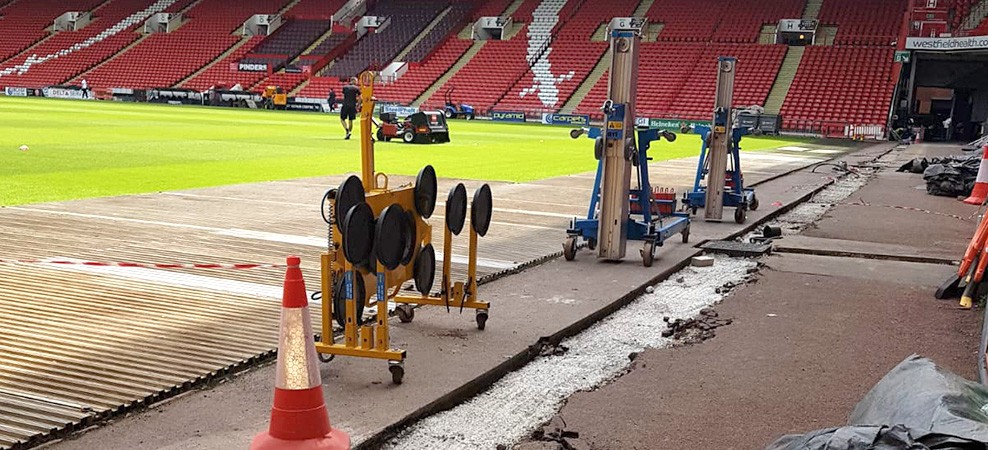 Football stadium gets premier league contract lift | Hird