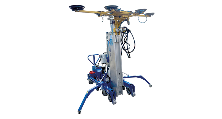 Up, up and installed with the GML800+ counterbalance floor crane | Hird